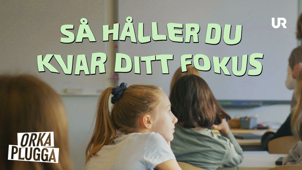 Orka plugga: Så håller du kvar ditt fokus | UR Play