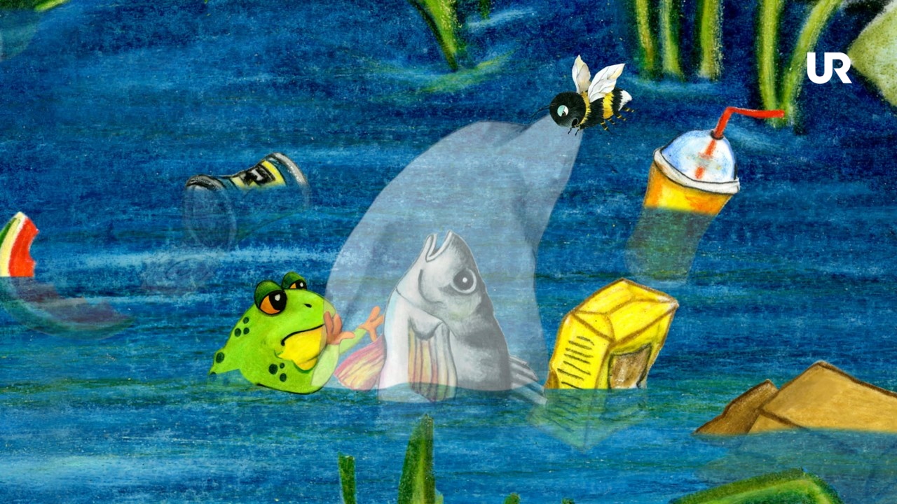 Humlan Djojj: Den nedskräpade dammen | UR Play