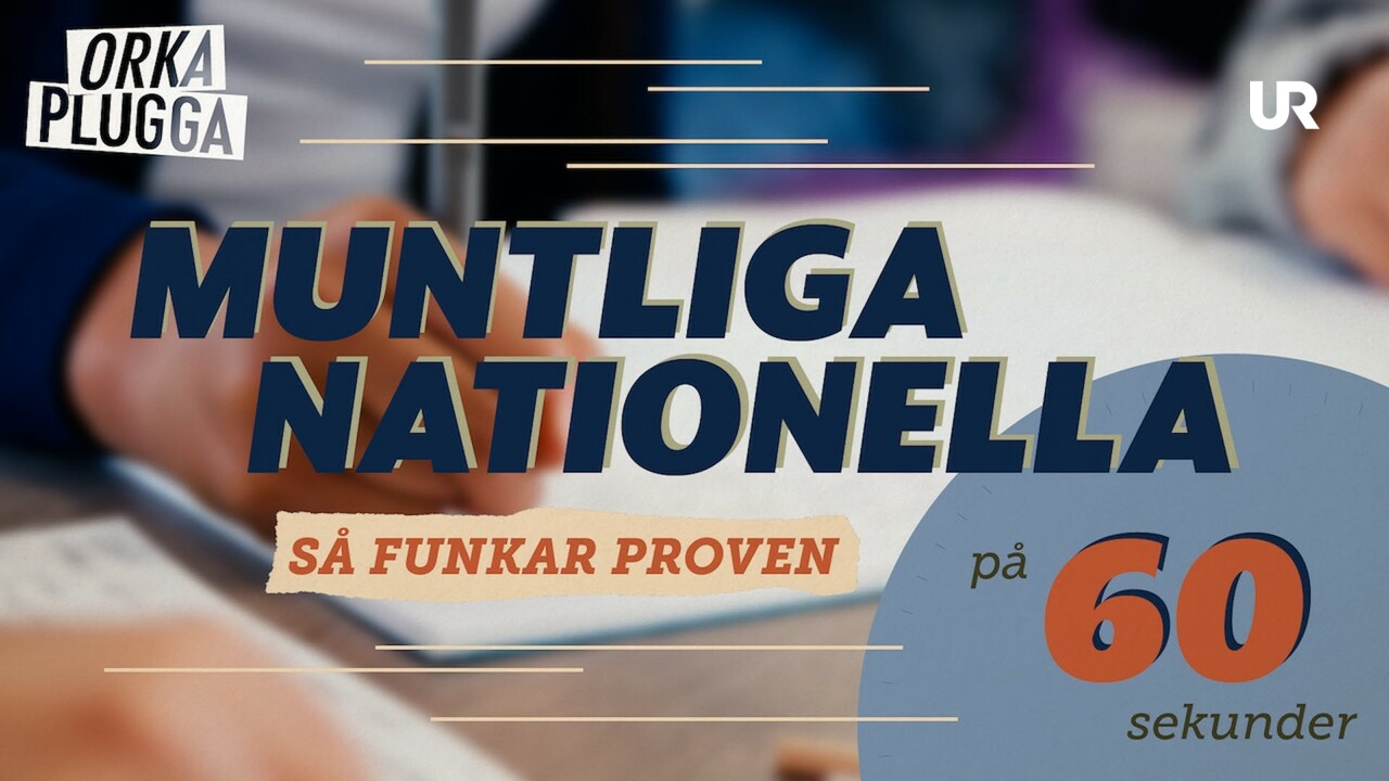 Orka plugga - Prov: Så går de muntliga nationella proven till | UR Play