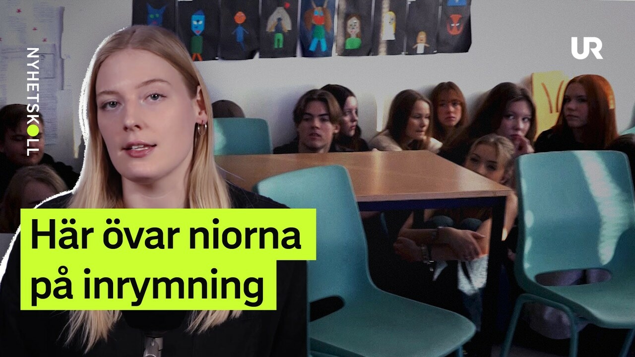 Nyhetskoll - fördjupning: Så kan en inrymningsövning gå till | UR Play